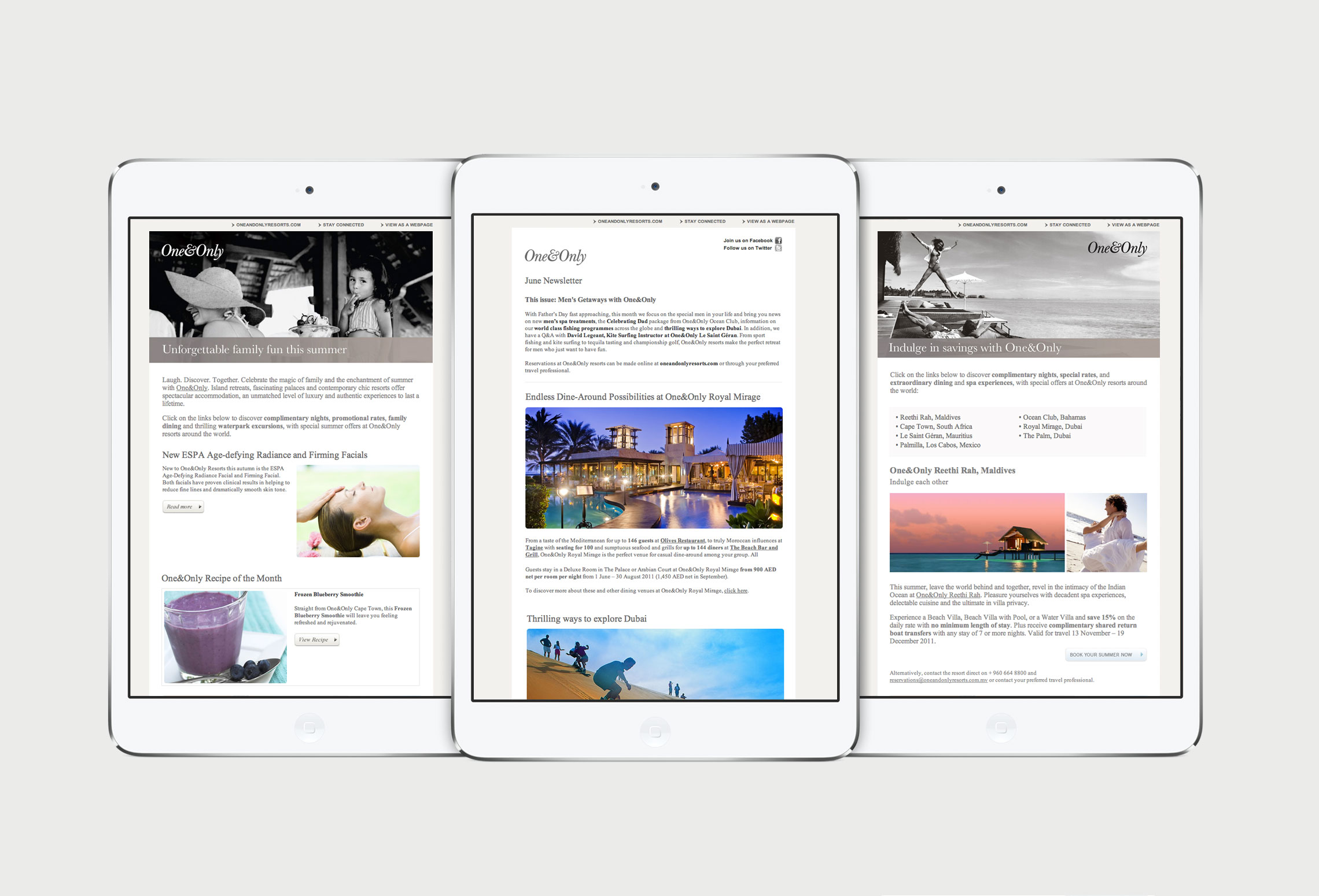 One&Only Resorts brand design