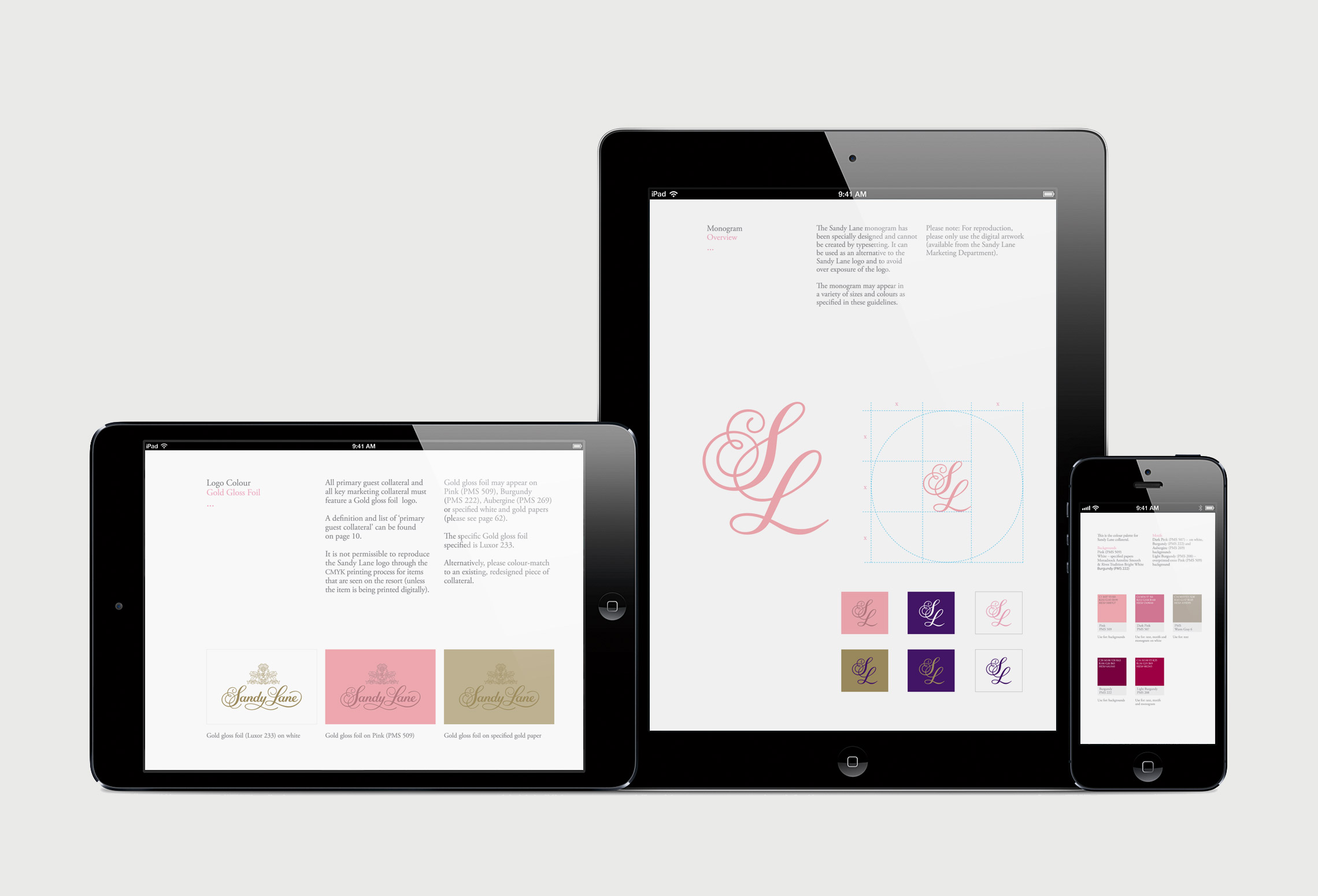 Sandy Lane brand identity